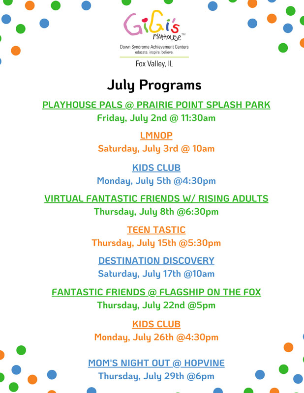 Welcome to GiGi's Playhouse Fox Valley - Fox Valley - Down Syndrome ...